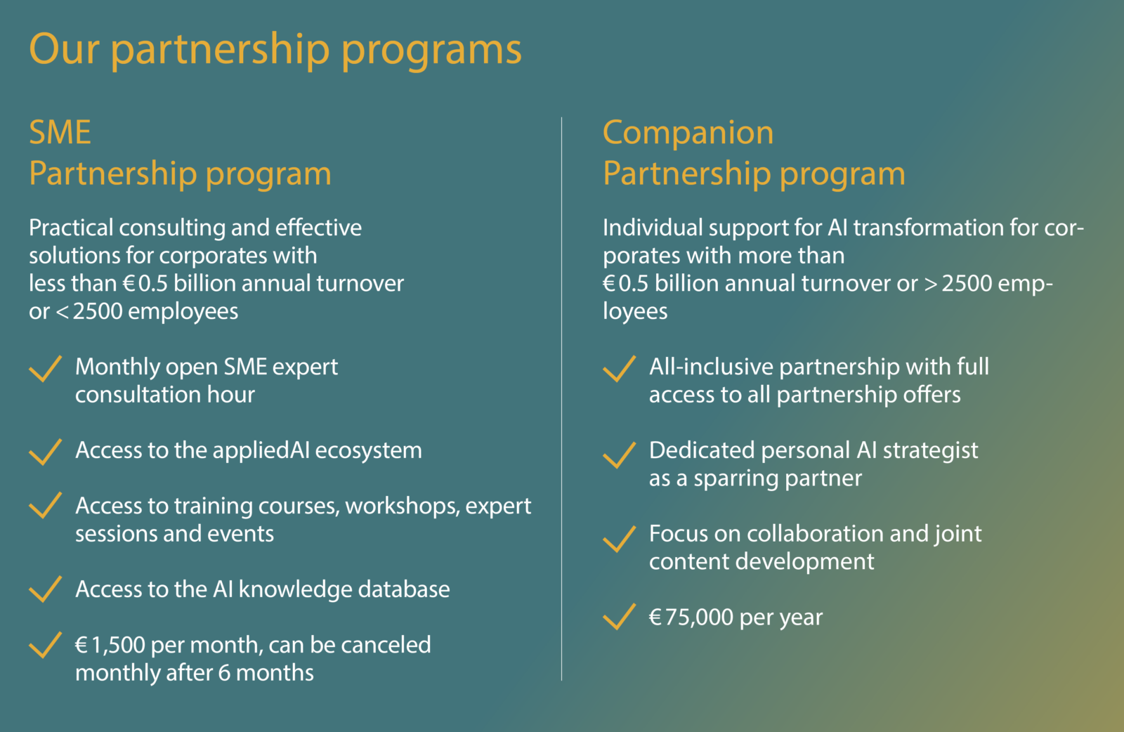 Partnership Programs
